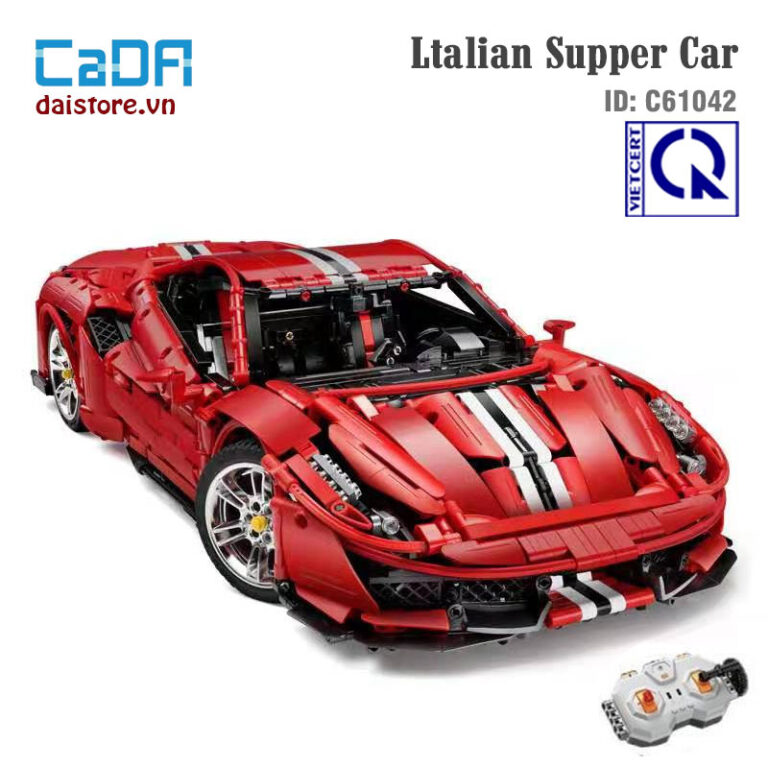 Lego xe ô tô lắp ráp mô hình Ferrari 488 CADA C60142 - Daistore.vn