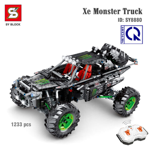 Lego đồ chơi xe điều khiển SY Block 8880 Monster Truck - Daistore.vn