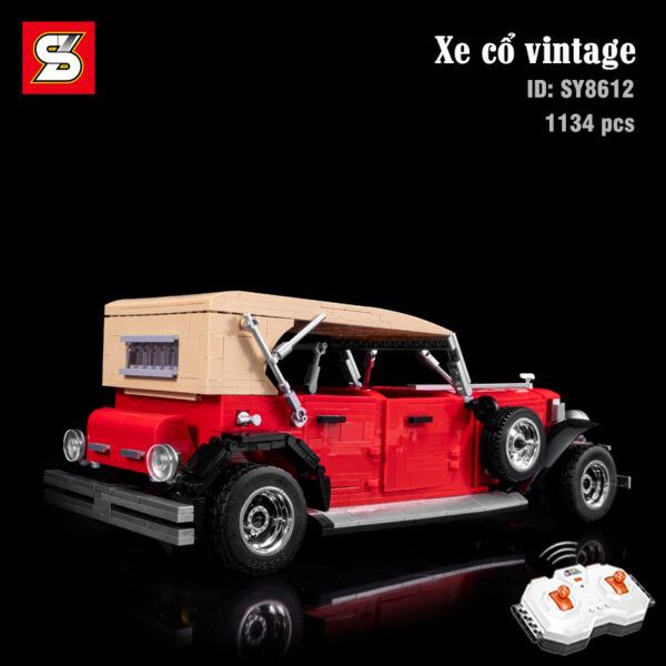 Lego technic chính hãng SY Block 8612 xe vintage cổ màu đỏ đẹp ...